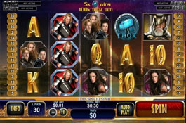 Playtech Slot Game - Marvel's Thor
